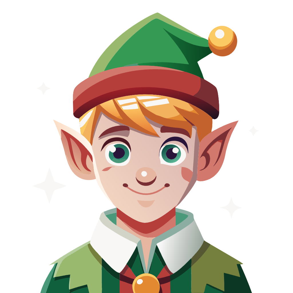 Elf with Christmas Gifts | Free Png, Svg, Vector
