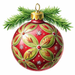 Christmas Ornament Clipart – Ball Vintage | Free Png