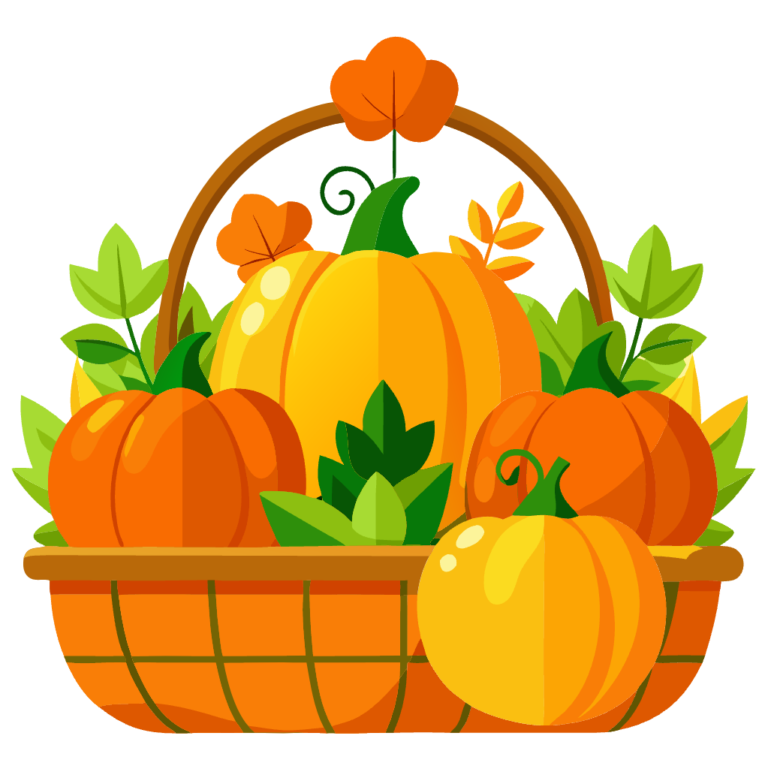 Cute Cartoon Cornucopia Clipart | Free Png, Svg, Vector