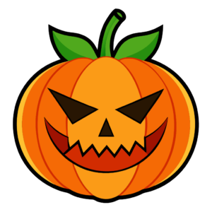 Fall Pumpkin Clipart with Leaves Png | Free Png, Svg, Vector