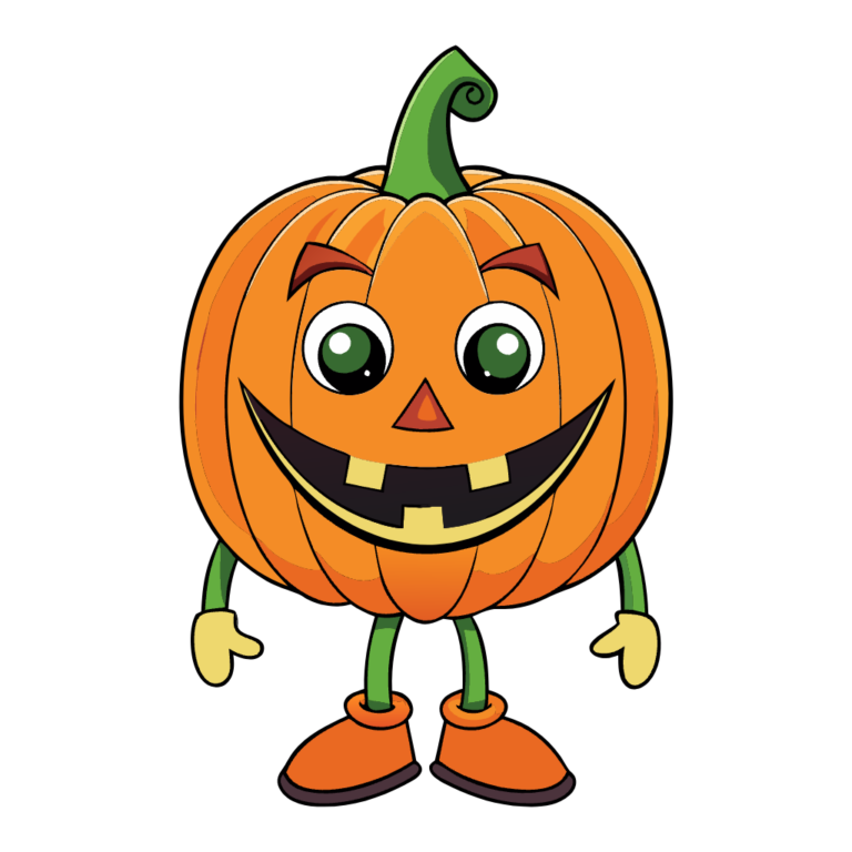 Cute Pumpkin Clipart Smiling PNG | Free Png, Svg, Vector