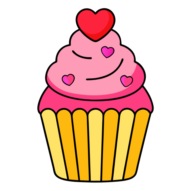 Valentines Day Cupcake Clipart | Free Png, Svg, Vector