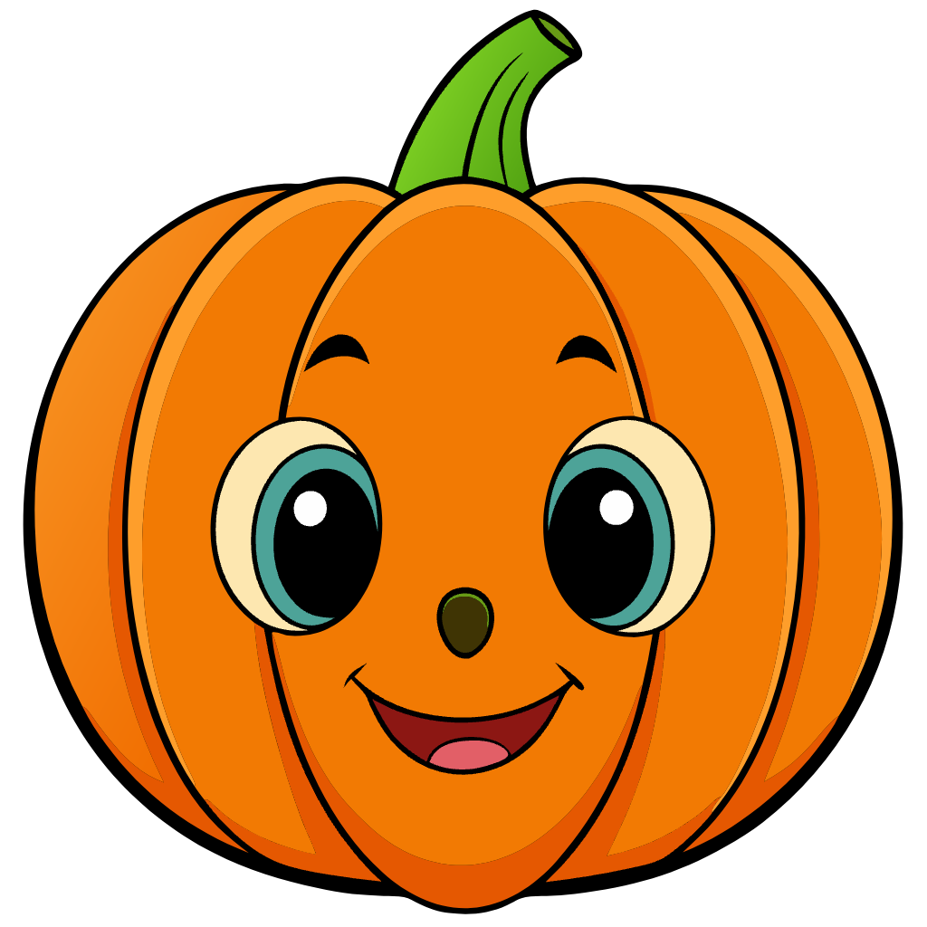 Cute Pumpkin Face Clipart | Free Png, Svg, Vector