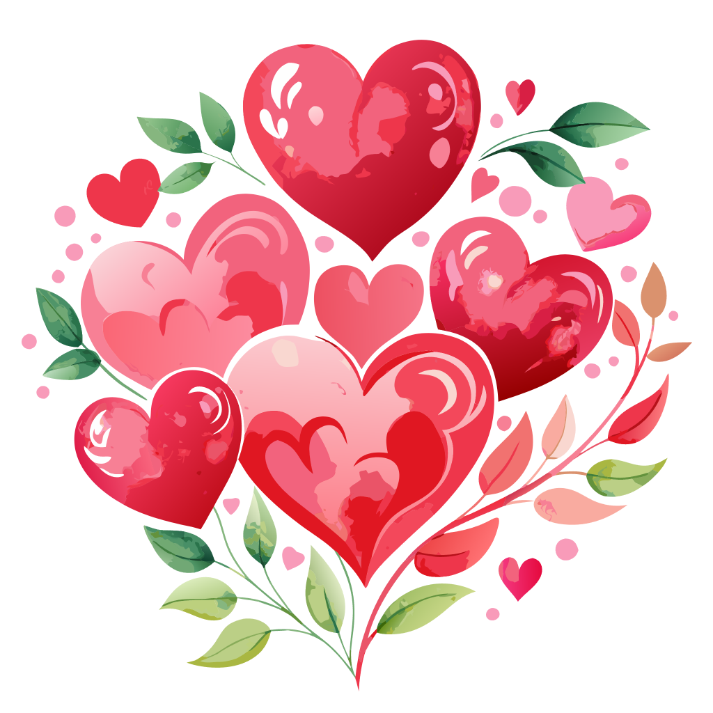 Valentine Red Heart Clipart | Free Png, Svg, Vector
