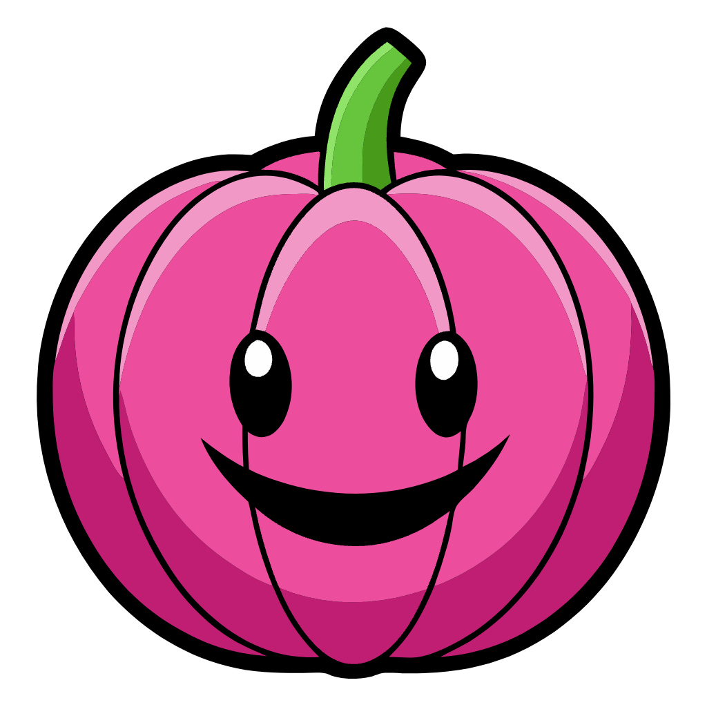Cute Pink Pumpkin Clipart | Free Png, Svg, Vector