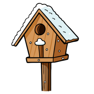 Cute Winter Bird House Clipart | Free Png, Svg, Vector