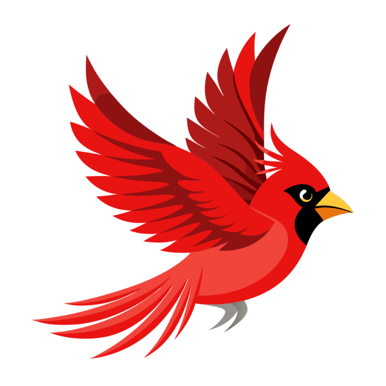 Cute Cardinal Bird Clipart | Free Png, Svg, Vector