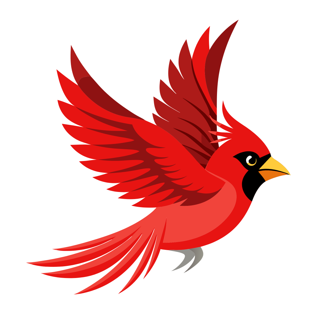 Cute Cardinal Bird Clipart | Free Png, Svg, Vector