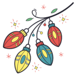 Christmas Bulb Outline Clipart | Free Png, Svg, Vector