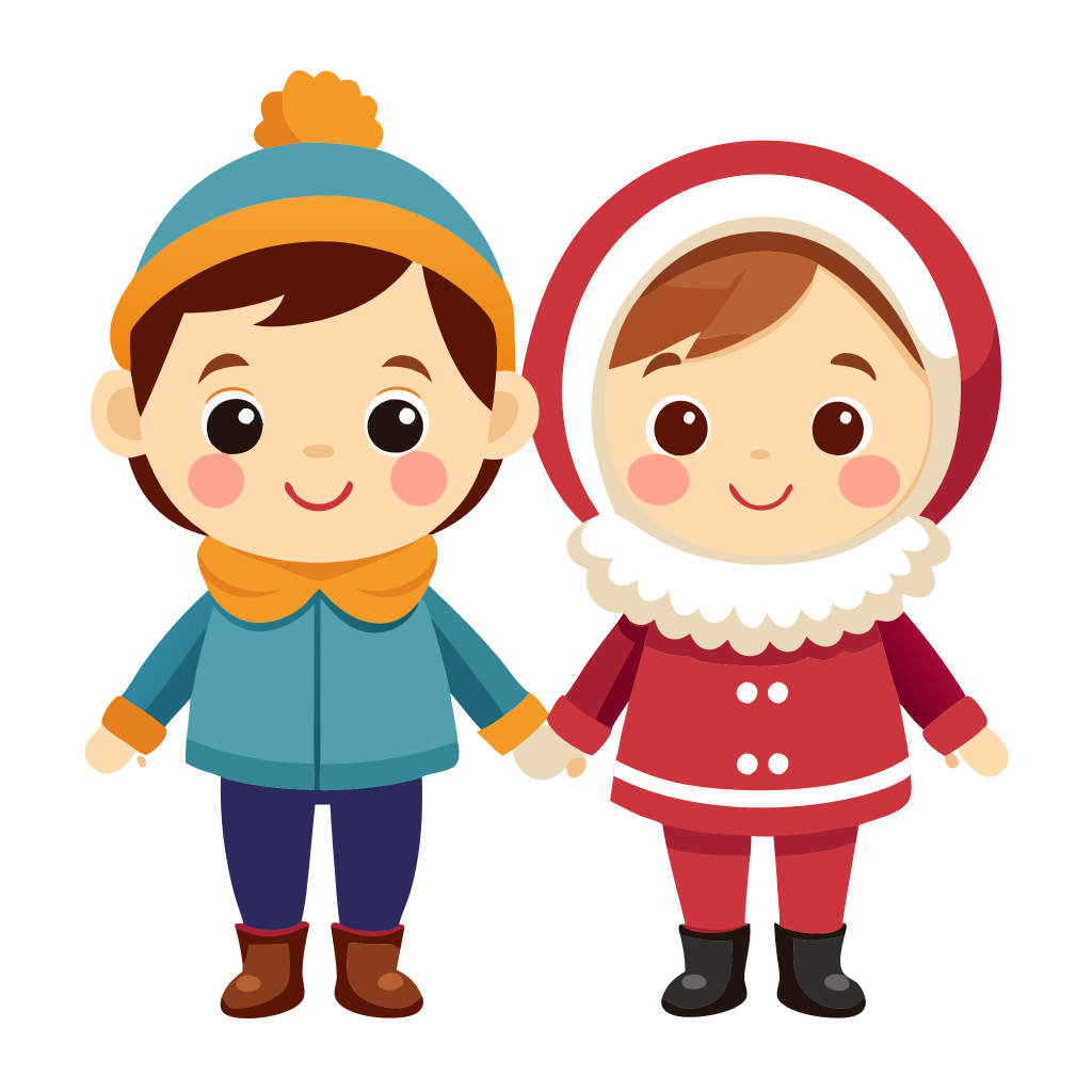Winter Cute Girls Clipart Free Png Svg Vector