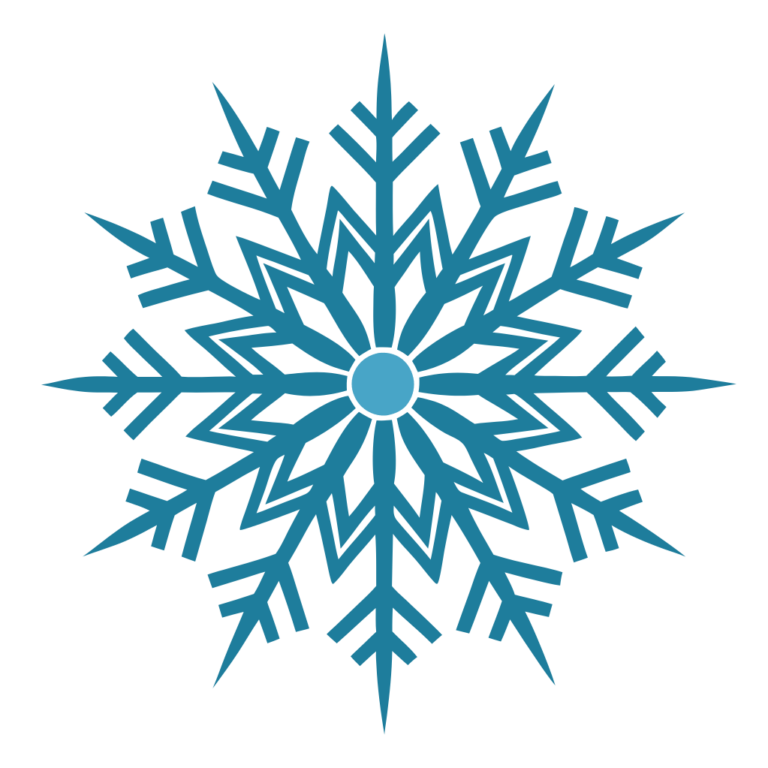 Blue Snowflake Clipart | Free Png, Svg, Vector