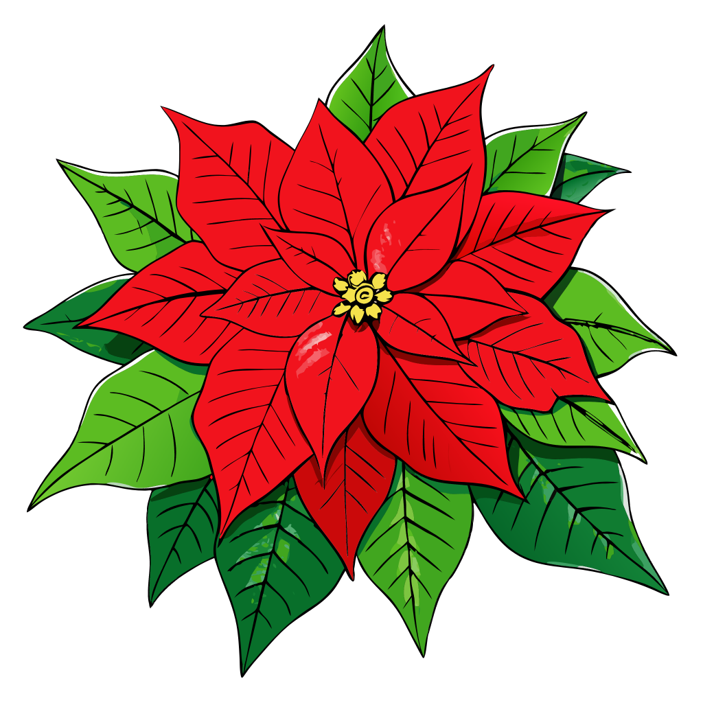 Poinsettia Clipart | Free Png, Svg, Vector