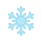 Blue Snowflake Clipart | Free Png, Svg, Vector