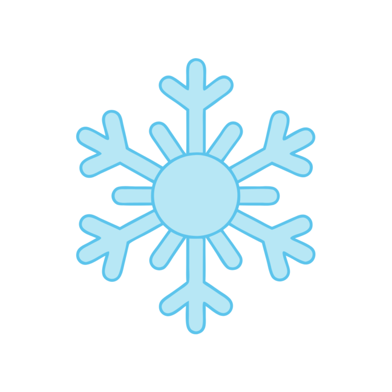 Blue Snowflake Clipart | Free Png, Svg, Vector