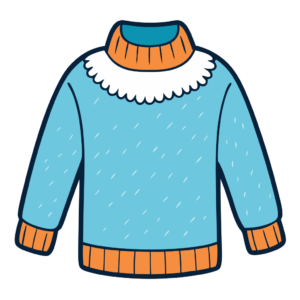 Cartoon Winter Sweater Clipart | Free Png, Svg, Vector