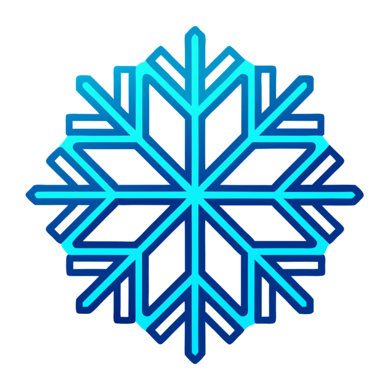 Blue Snowflake Clipart | Free Png, Svg, Vector
