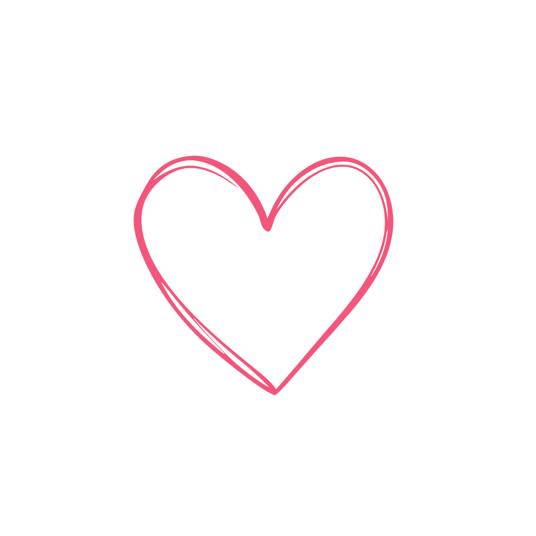 Baby Pink Heart Outline Clipart | Free Png, Svg, Vector