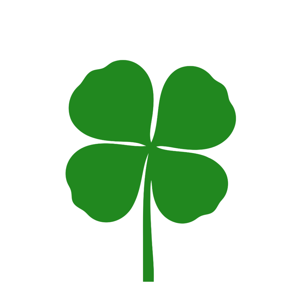 Four Leaf Clover St Patrick Day Clipart | Free Png, Svg, Vector