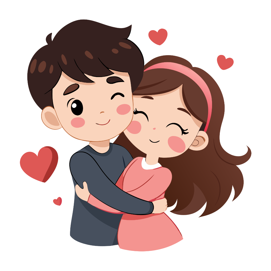 Romantic Valentine Day Couple | Free Png, Svg, Vector