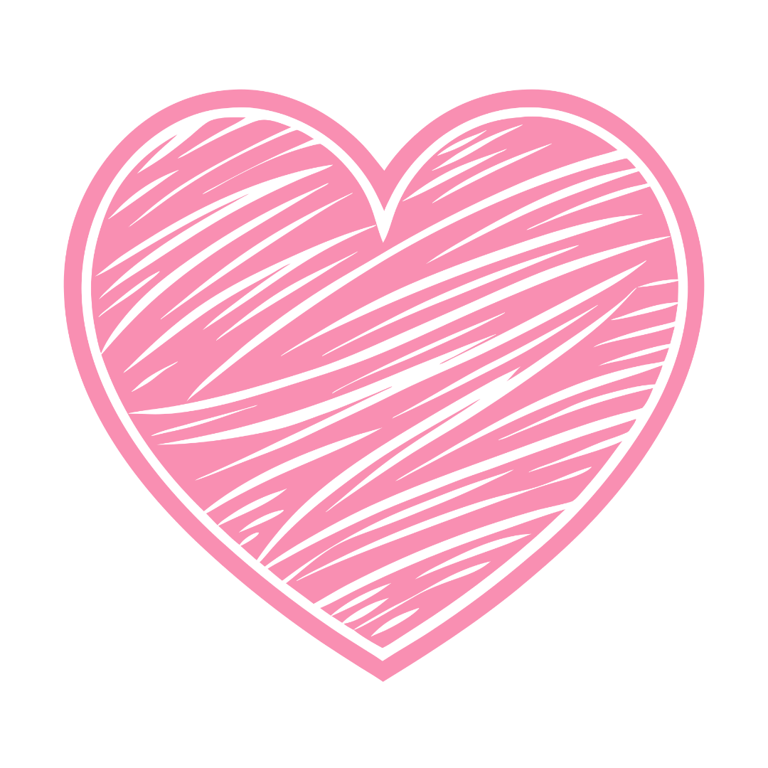 Scribble Pink Heart Valentines | Free Png, Svg, Vector