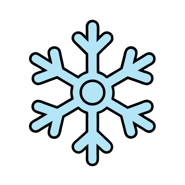 Snowflake Clipart Outline | Free Png, Svg, Vector