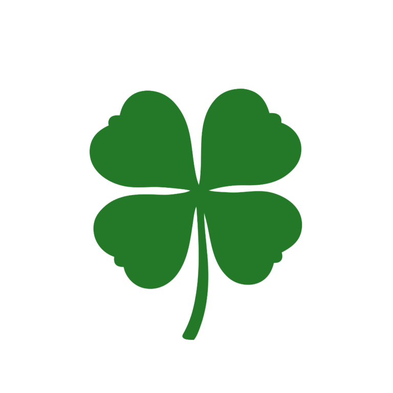 4 Leaf Clover St Patrick Template | Free Png, Svg, Vector