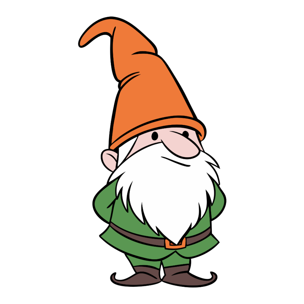 Gnome Outline Clipart | Free Png, Svg, Vector