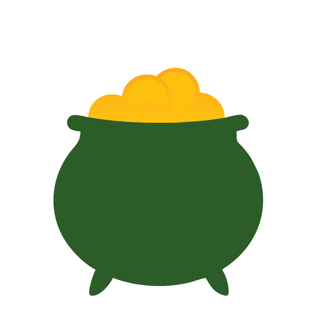 St Patrick Day Pot of Gold Coin Clipart | Free Png, Svg, Vector
