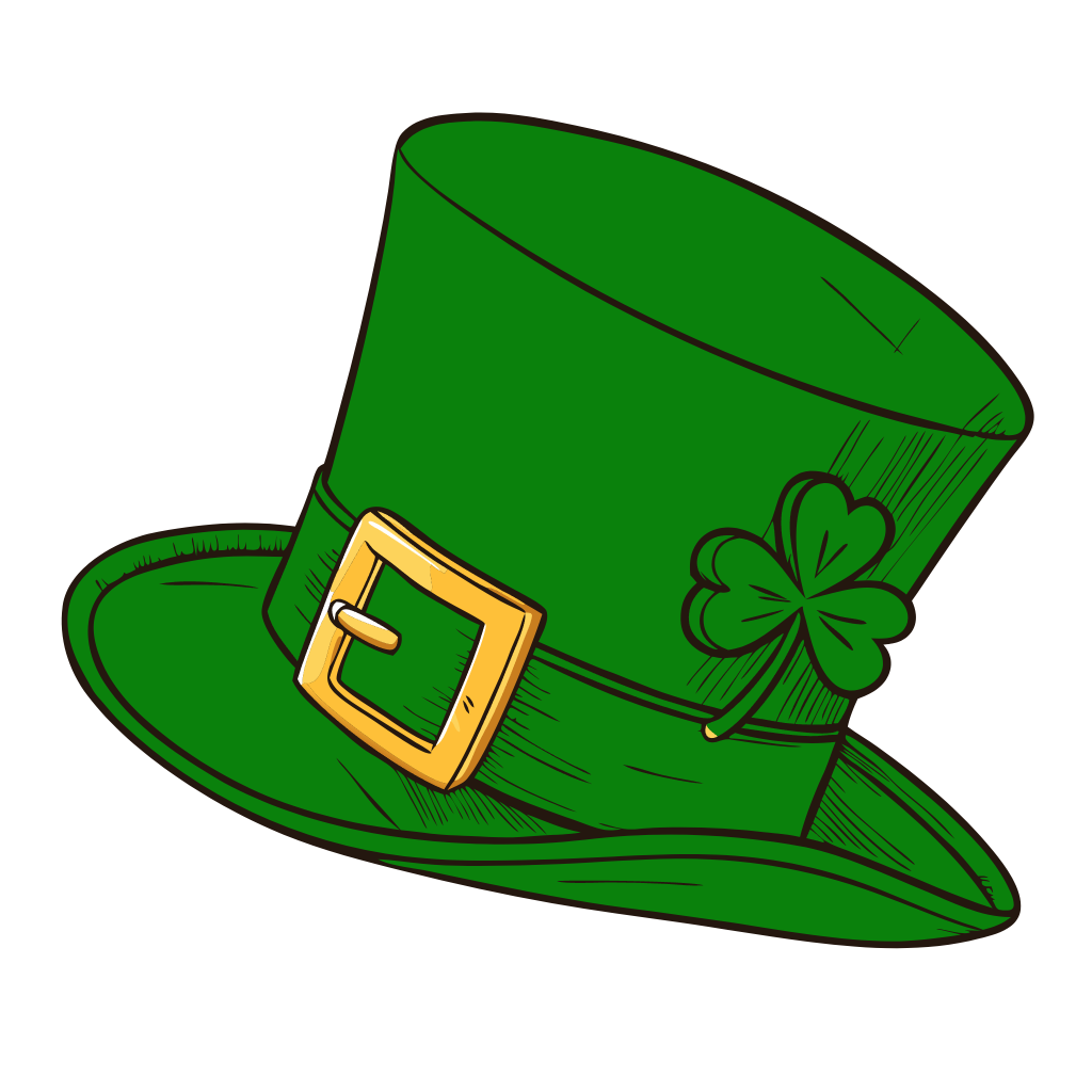 St Patrick Day Hat Clipart Outline | Free Png, Svg, Vector