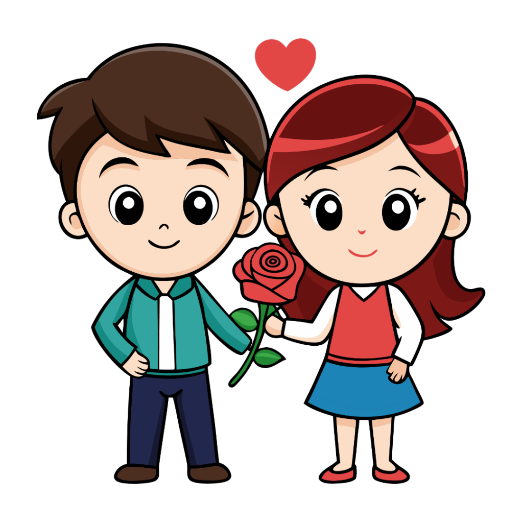 Romantic Valentine Day Couple | Free Png, Svg, Vector