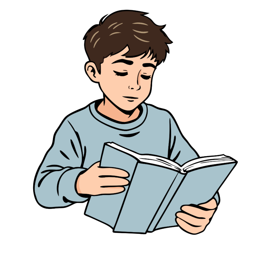 Students Reading Book Clipart in Group | Free Png, Svg, Vector