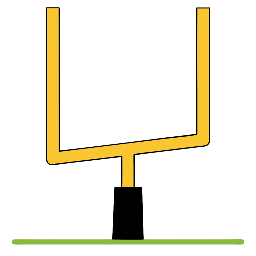 Football Goal outline clipart | Free Png, Svg, Vector