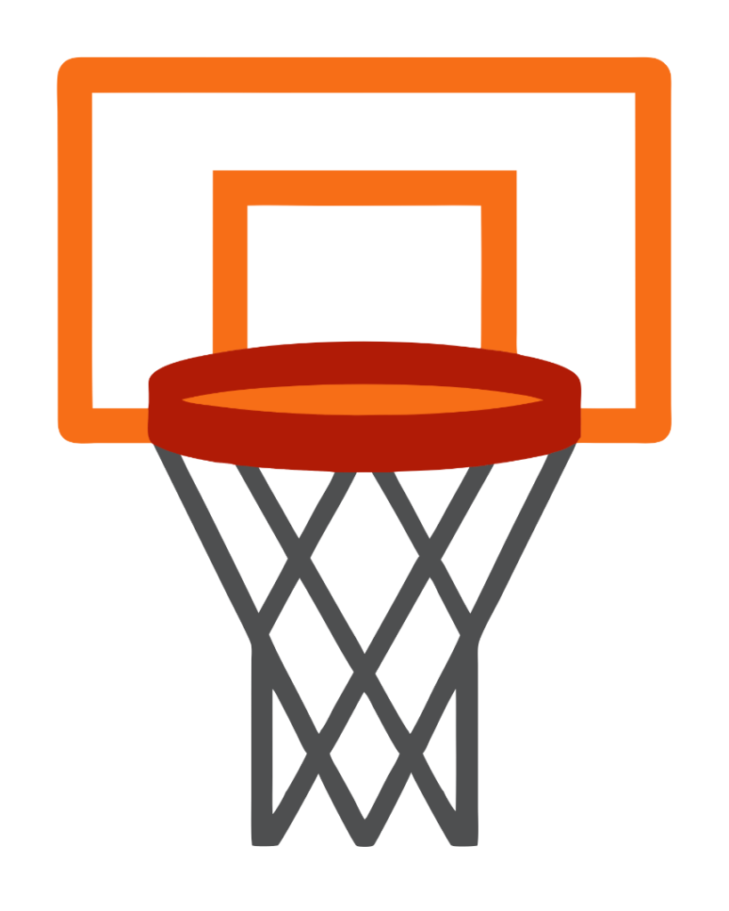 Basketball and Hoop Clipart | Free Png, Svg, Vector