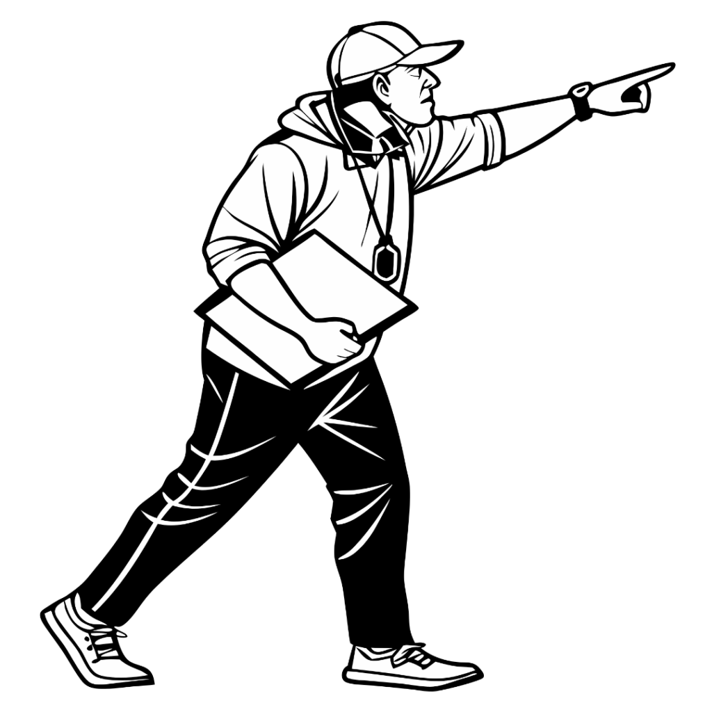Football Coach Silhouette Clipart | Free Png, Svg, Vector