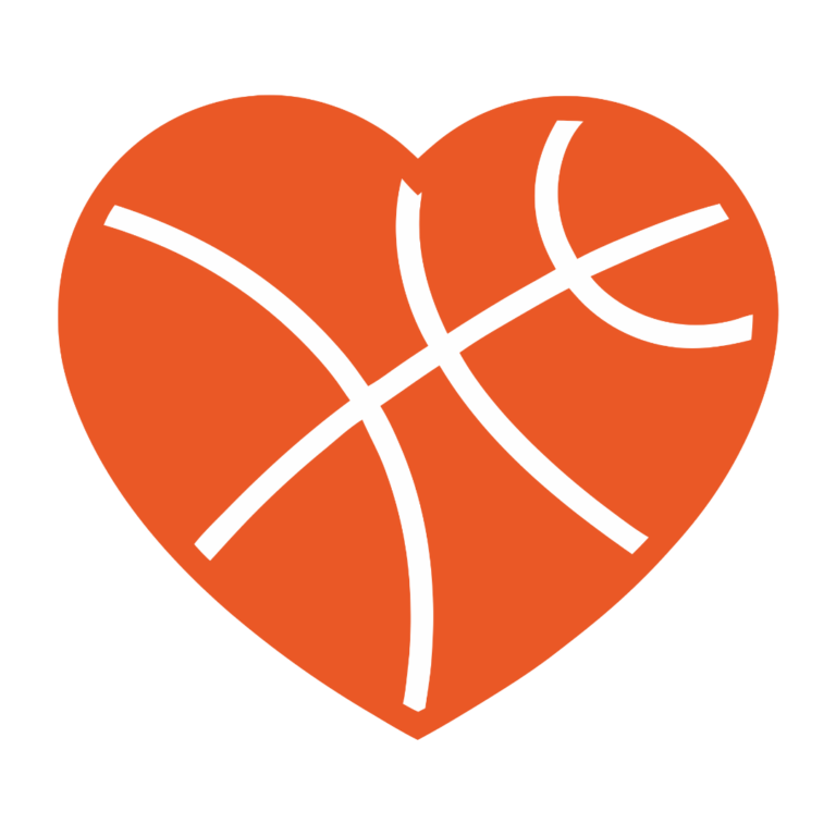 Heart Shaped Basketball Silhouette | Free Png, Svg, Vector